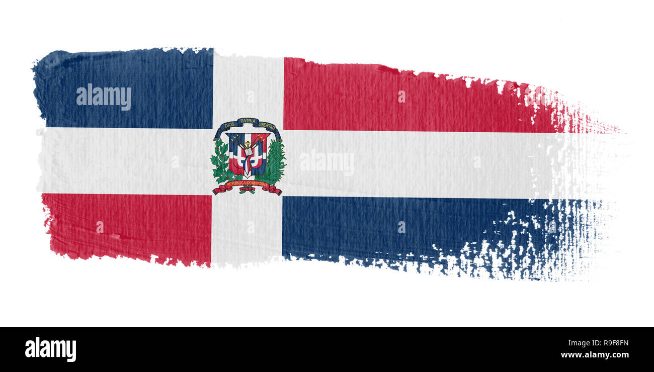Drapeau symbole dominicain Banque de photographies et d’images à haute résolution - Alamy