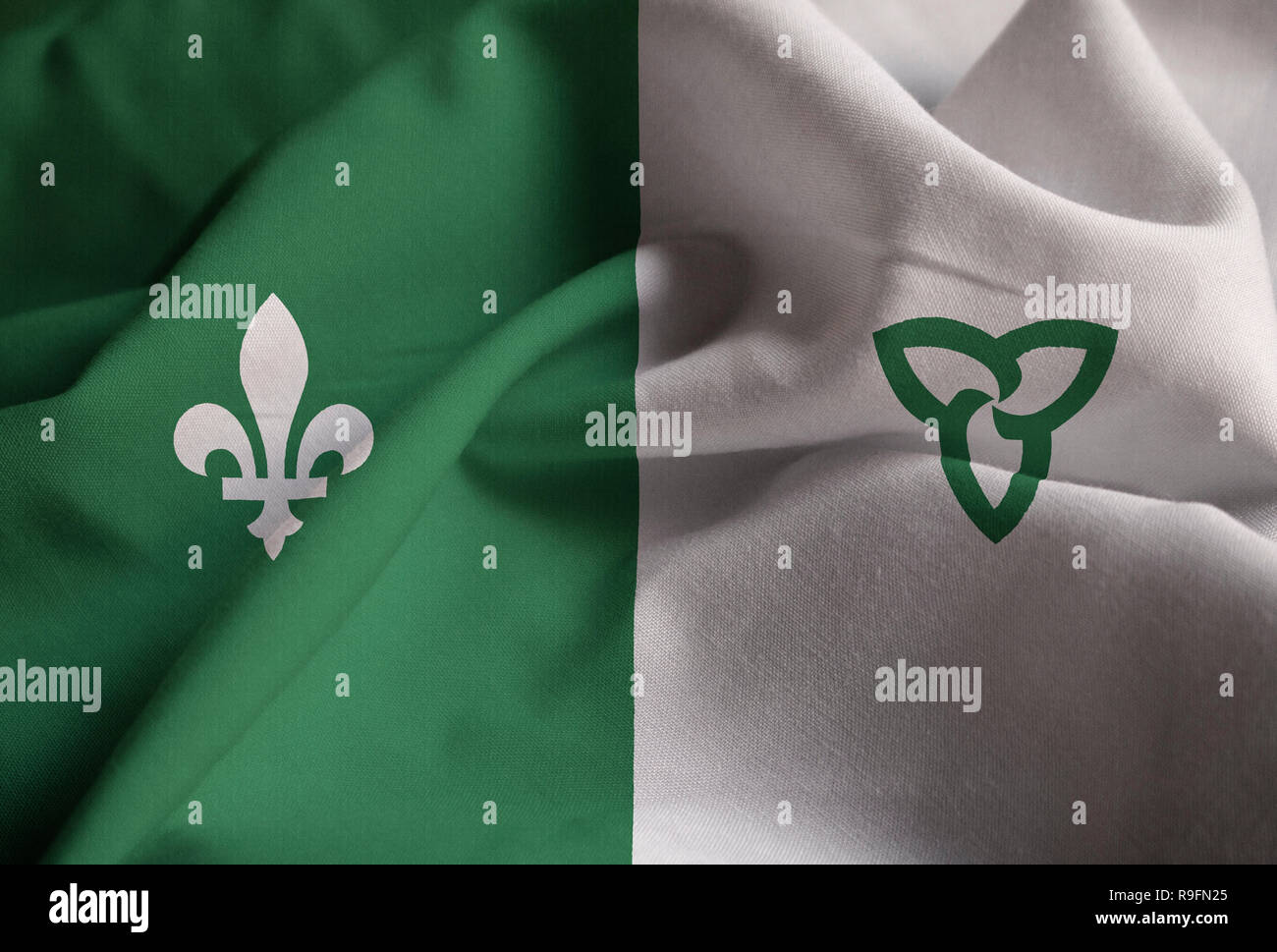 The franco ontarian flag Banque de photographies et d’images à haute ...