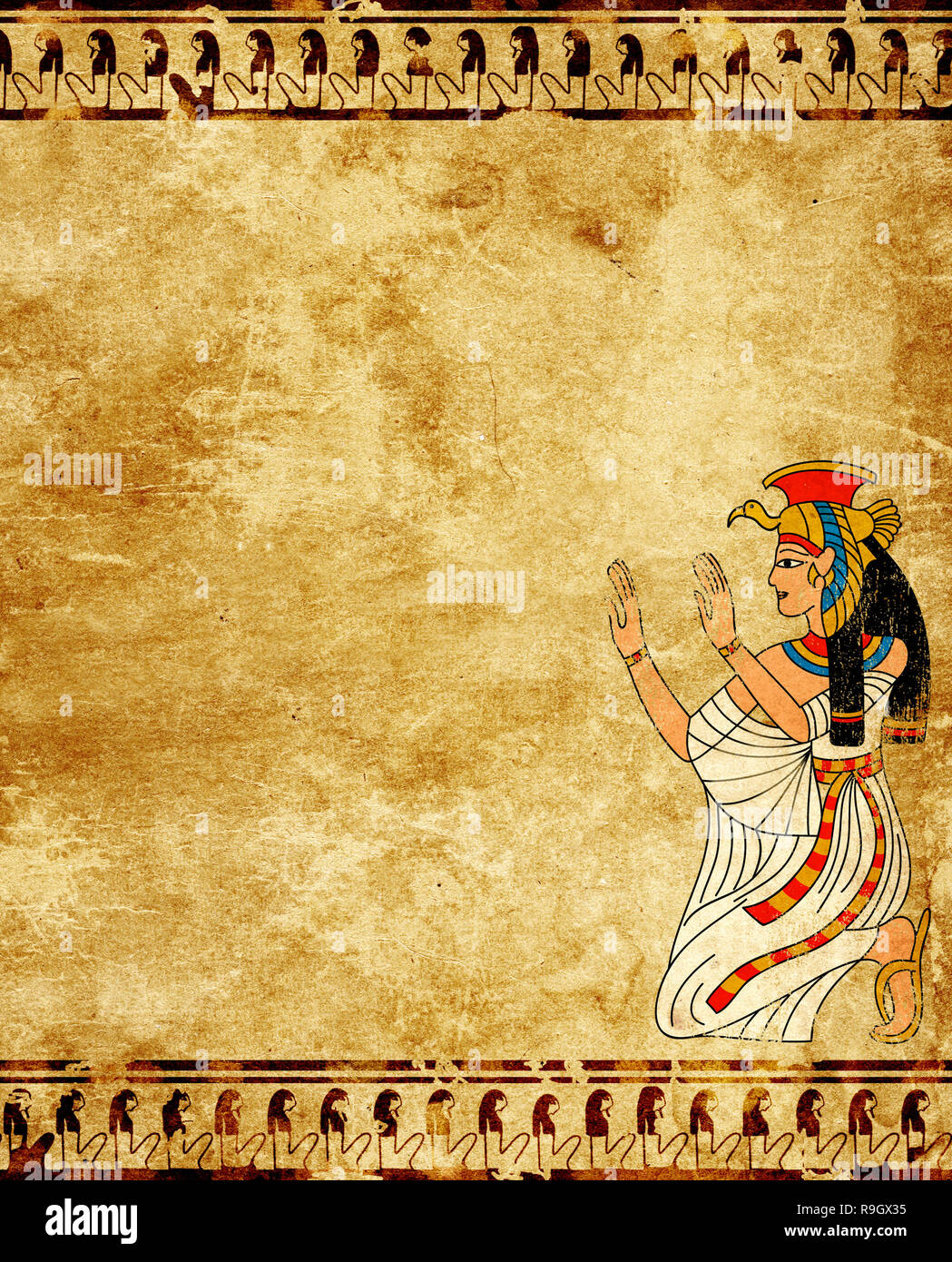 Peinture murale déesse isis Banque de photographies et d’images à haute ...