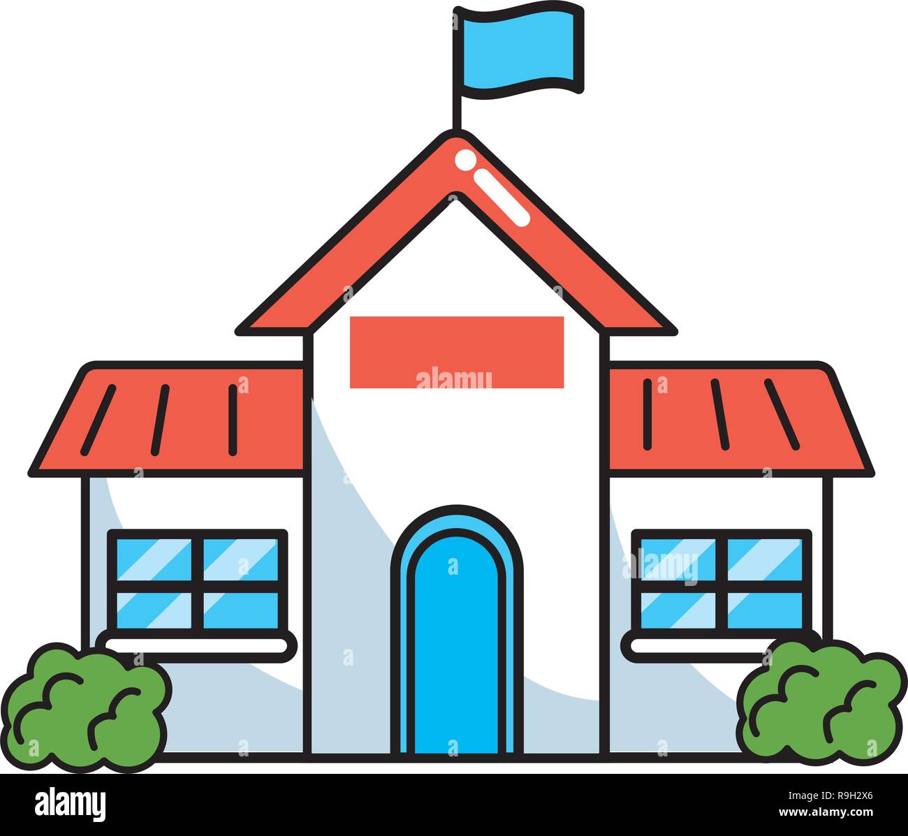 Cartoon School Banque d'images vectorielles - Alamy