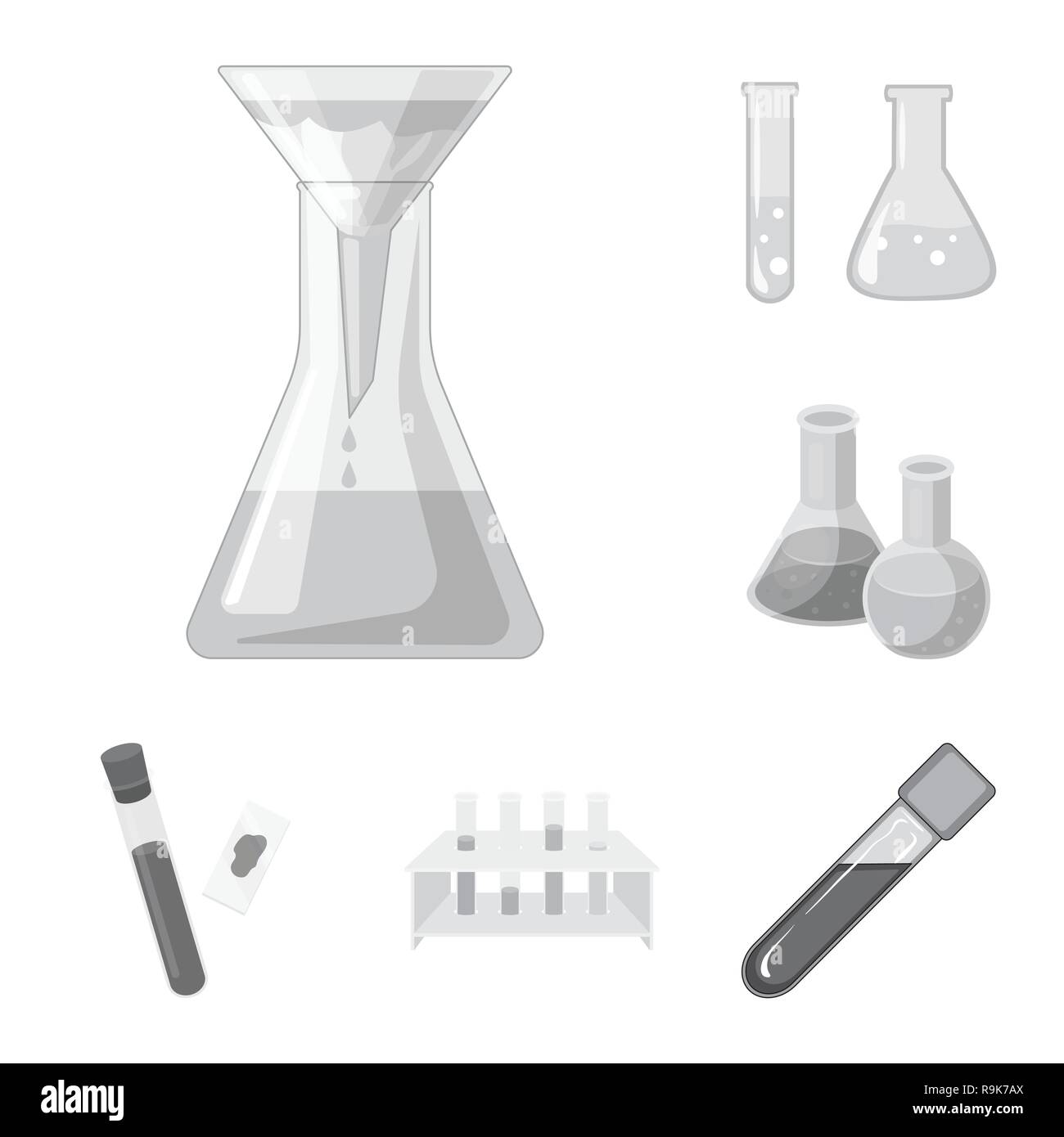 Erlenmeyer logo Banque d'images vectorielles - Alamy