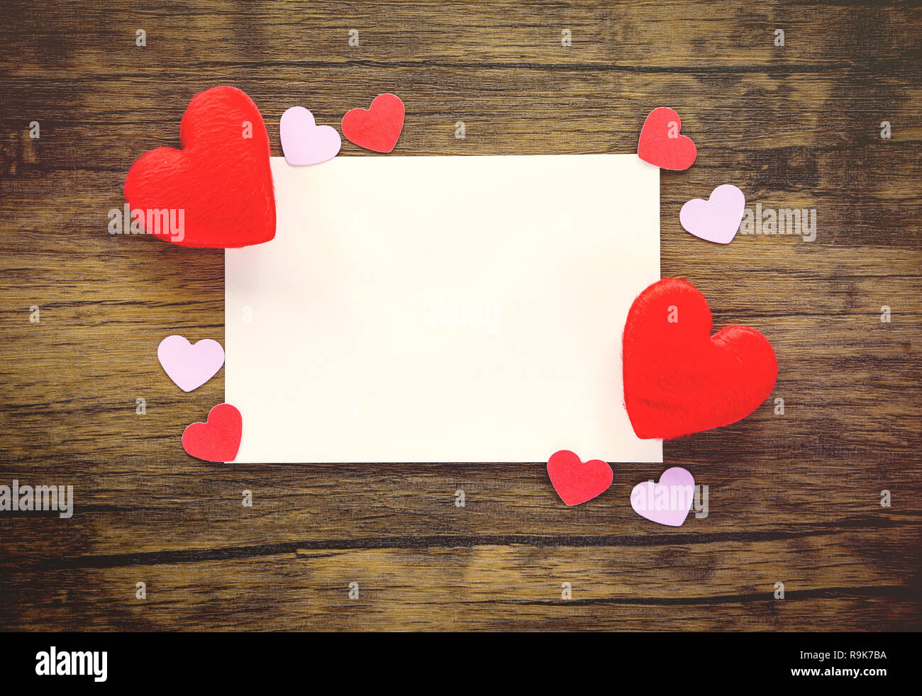 Valentines Day card sur enveloppe / courrier Lettre d'amour Saint ...