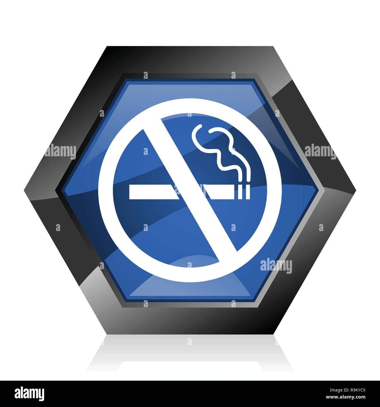 Logo Interdiction De Fumer Banque d'images vectorielles - Alamy