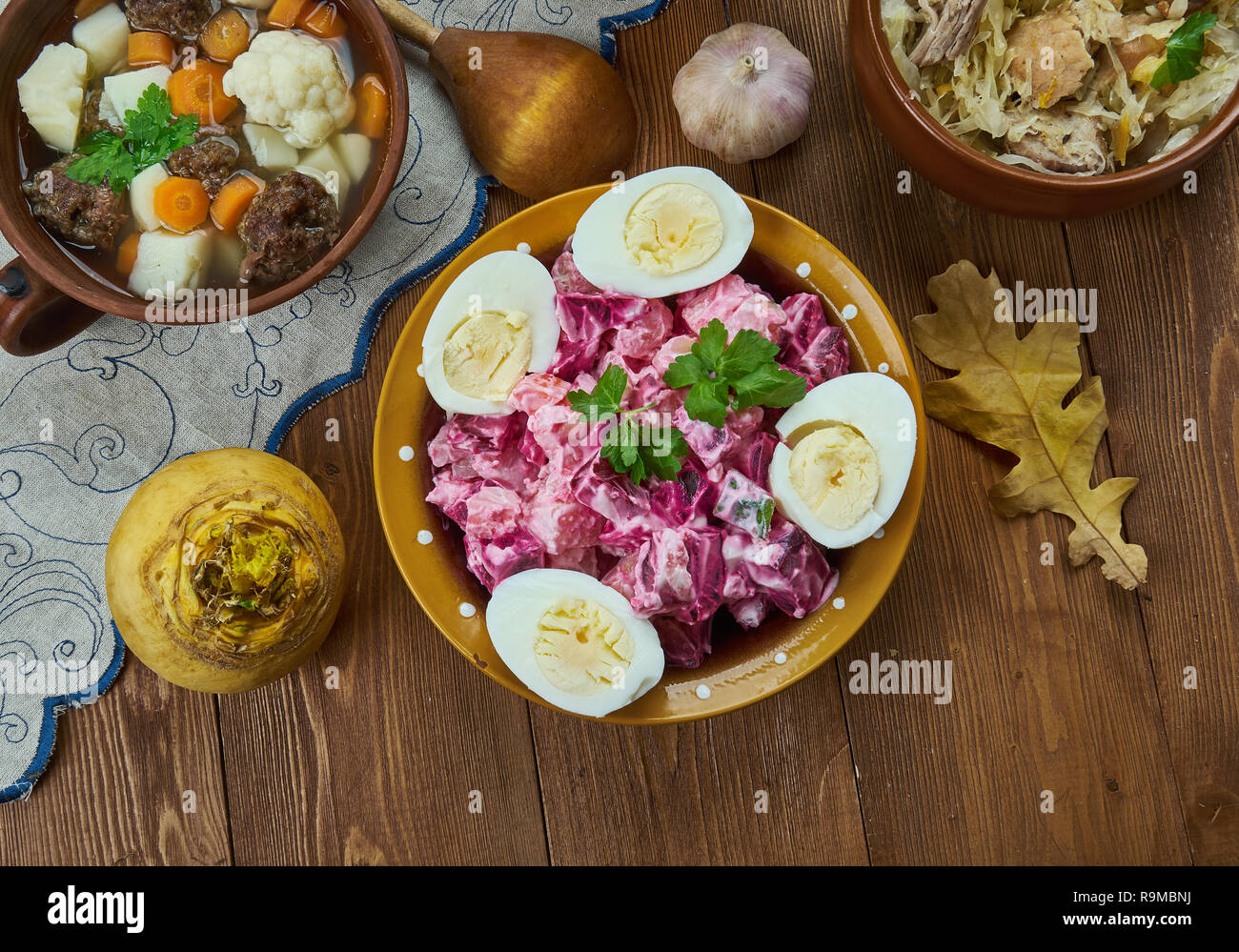 Rosolje, salade de betteraves, de pommes de terre estonienne une ...