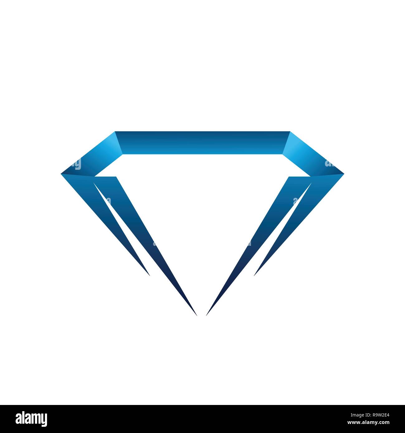 Diamant logo Banque d'images vectorielles - Alamy