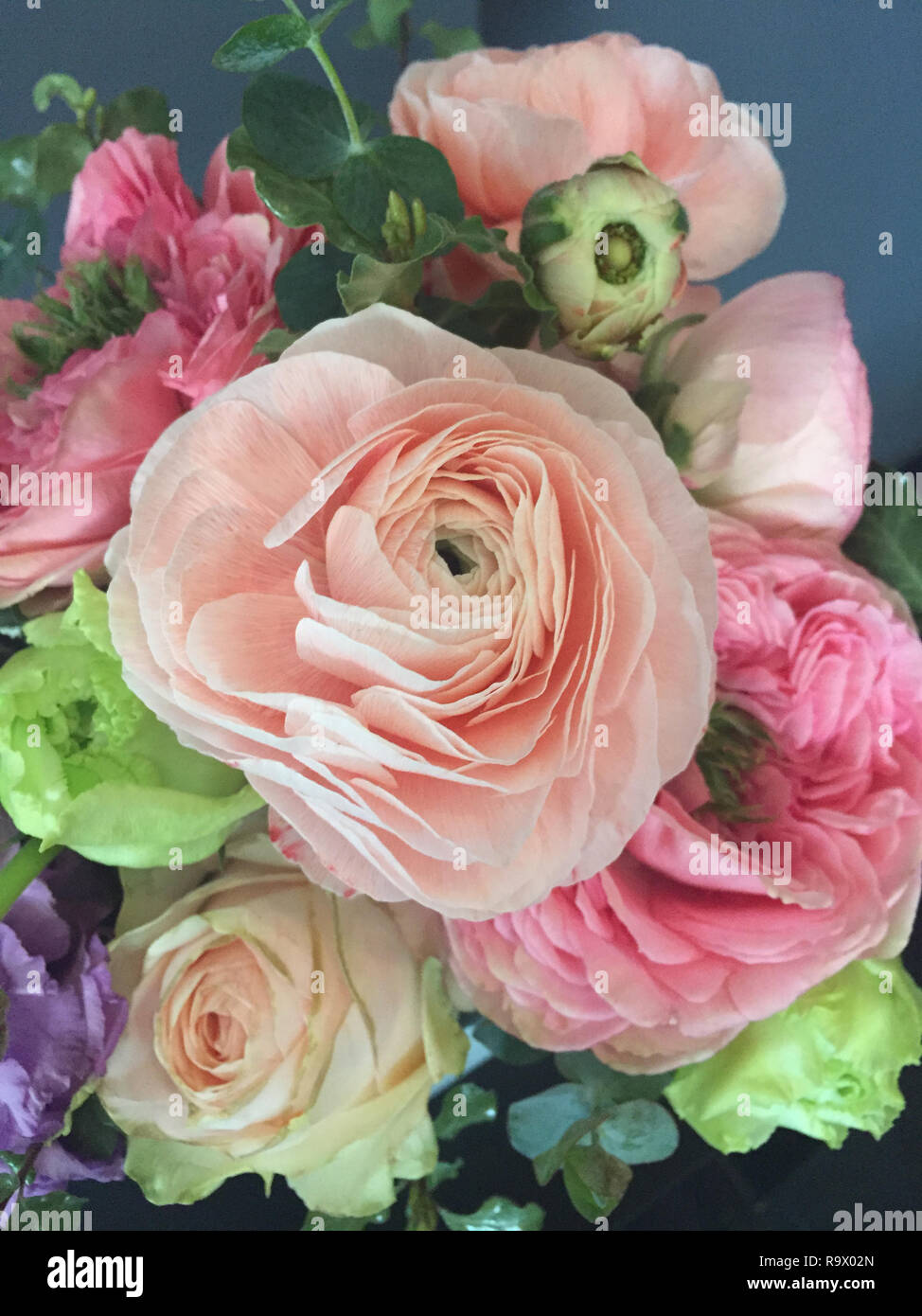 Bouquet de roses roses Banque de photographies et d’images à haute ...