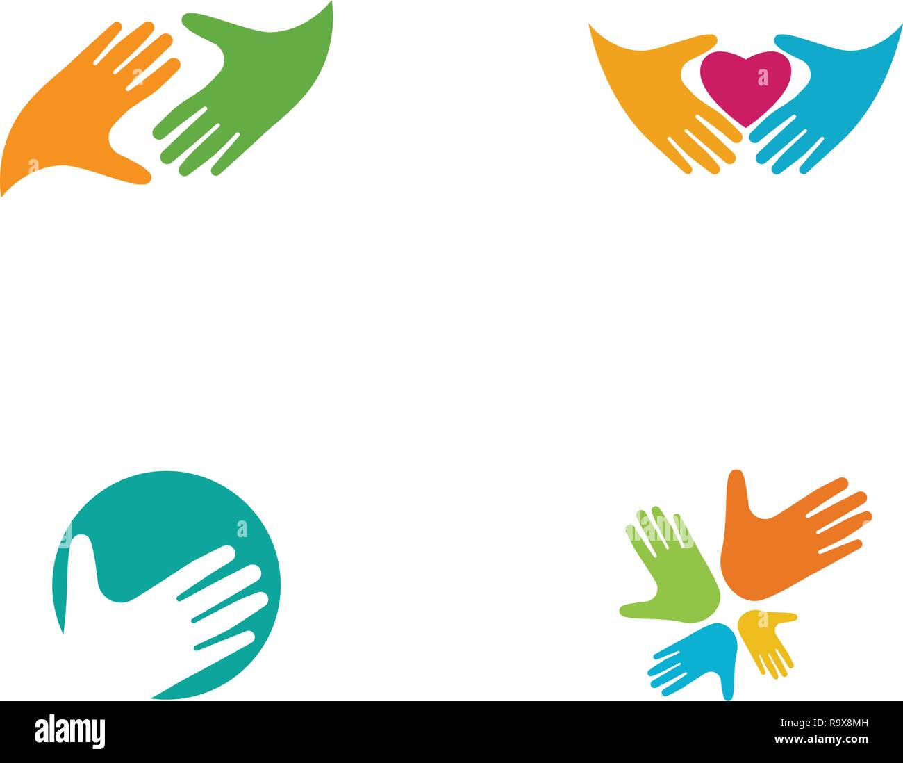 Logo de la main Banque d'images vectorielles - Page 2 - Alamy