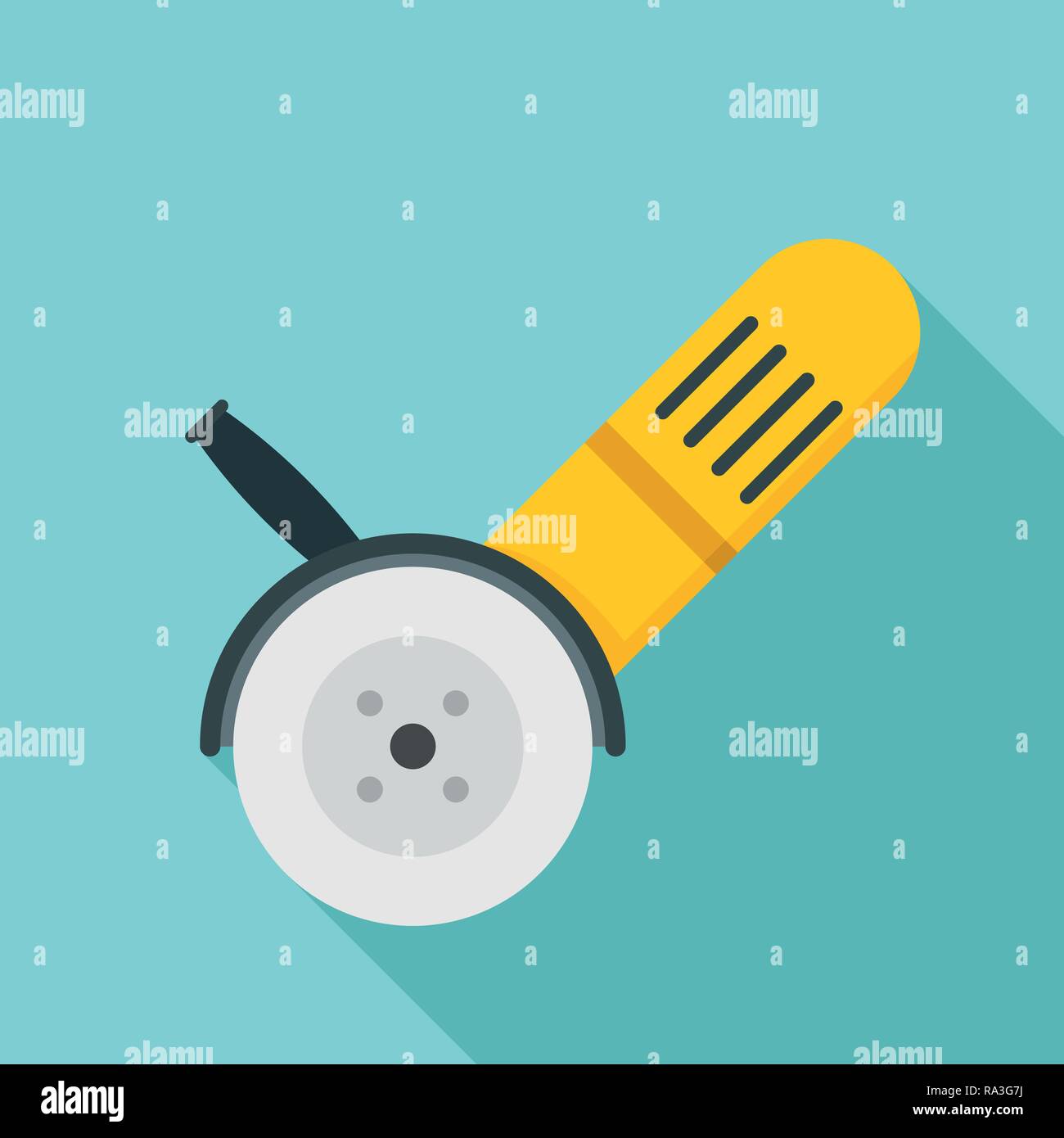 Meuleuse d'angle électrique icône. Télévision illustration de meuleuse ...