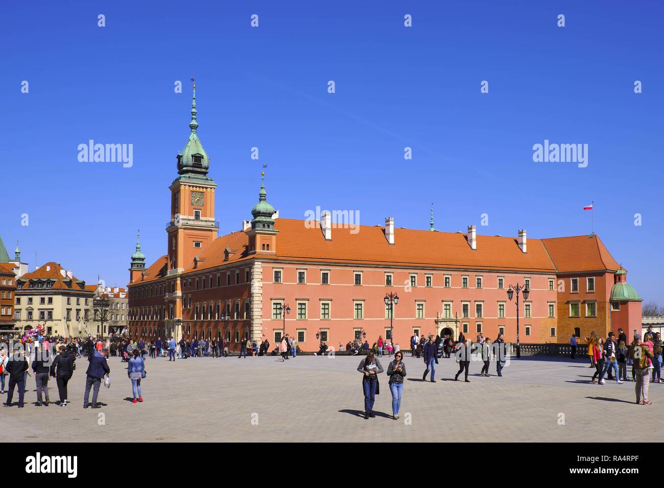 Warszawa, Pologne - starowka warszawska - Plac Zamkowy je Zamek ...