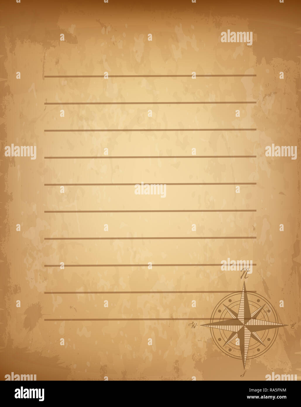 Old paper blank pirates map Banque de photographies et d’images à haute ...