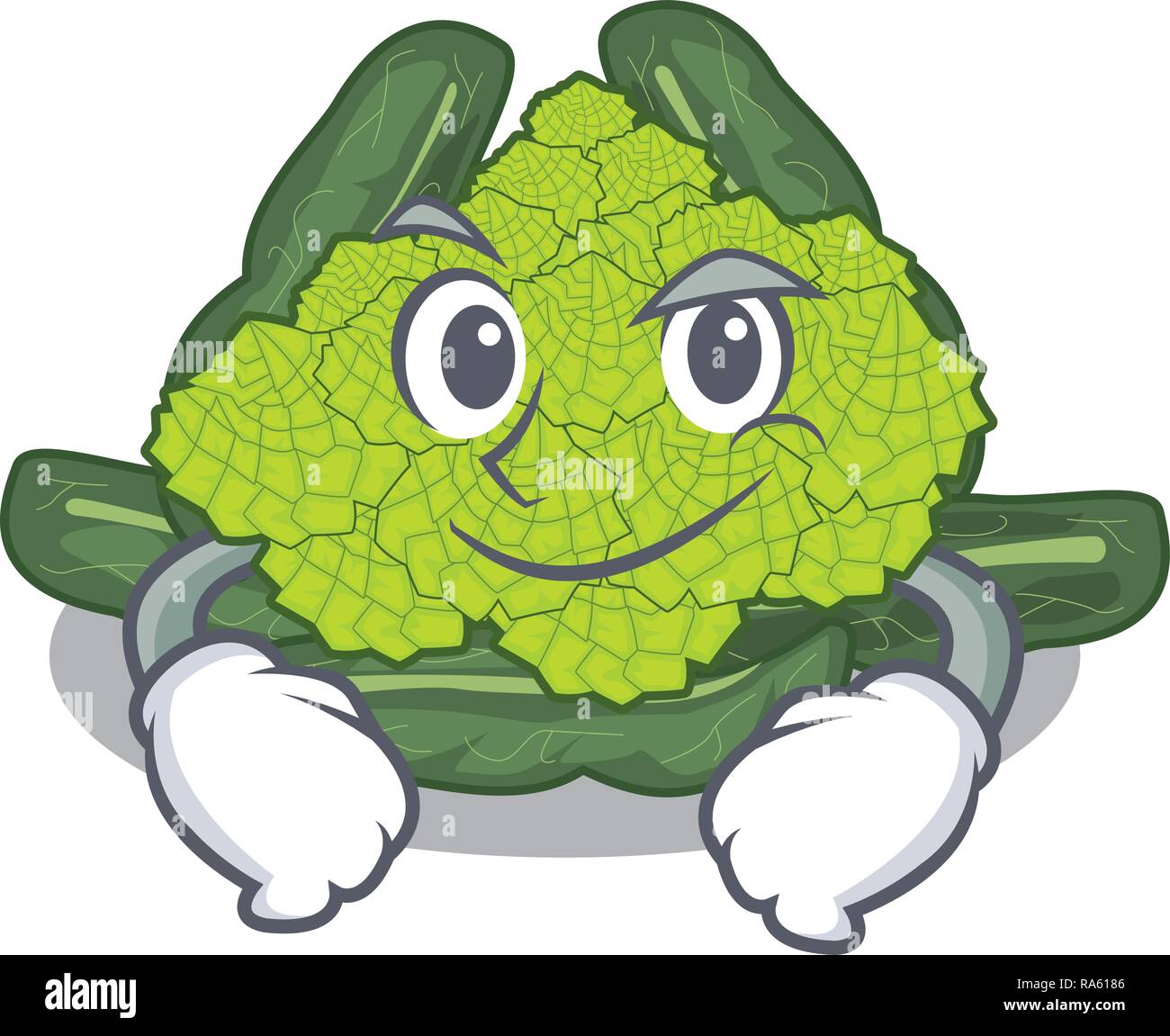 Choux fleurs smiley Banque d'images vectorielles - Alamy