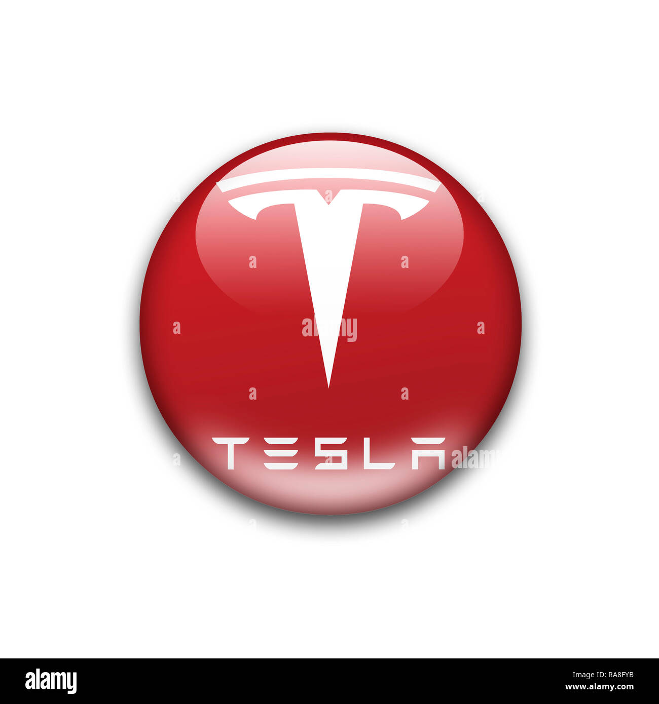 Tesla logo Banque de photographies et d’images à haute résolution - Alamy