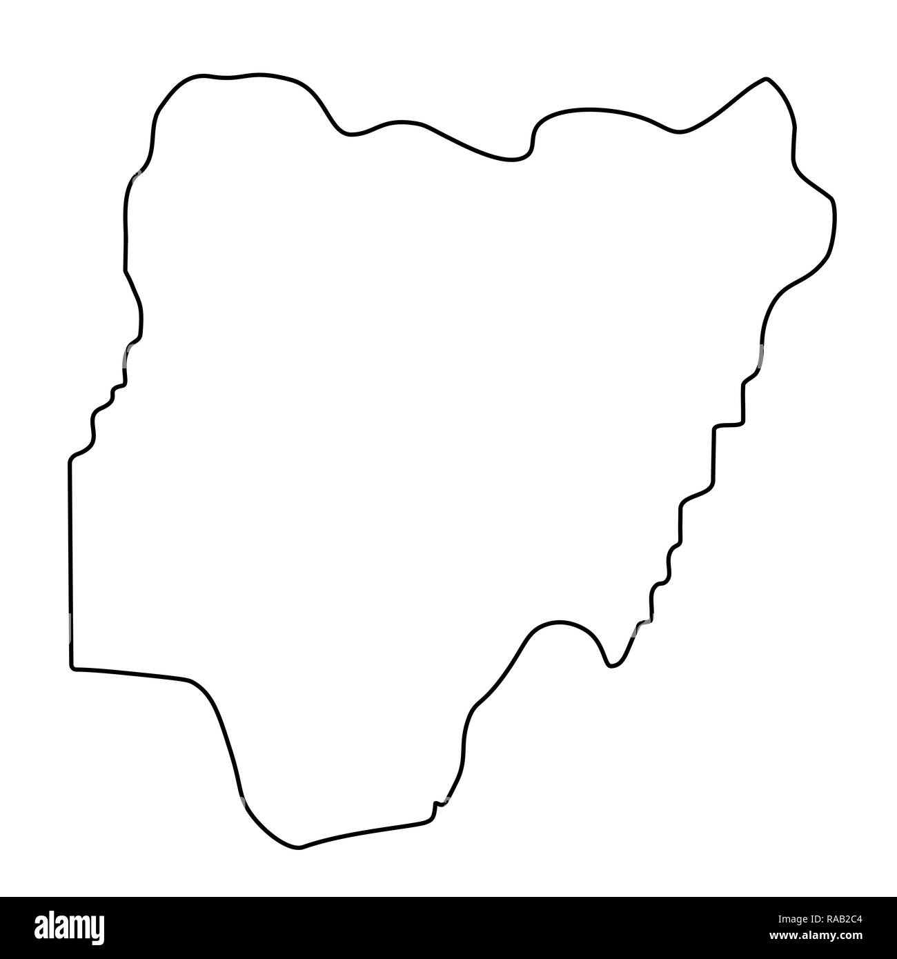 Nigeria map Banque de photographies et d’images à haute résolution - Alamy