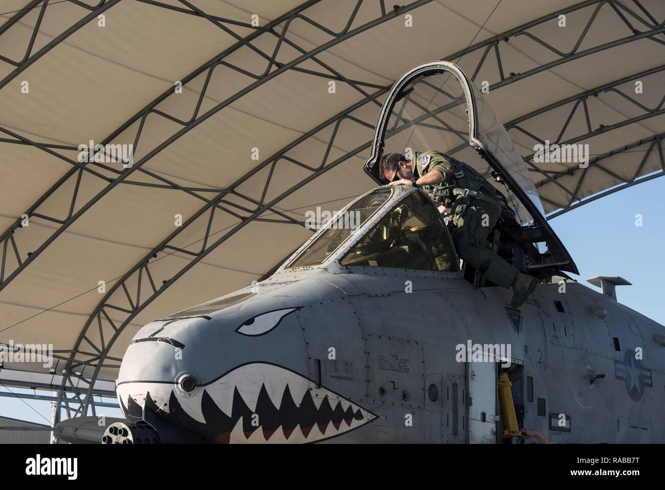 Le capitaine Andrew Nemethy, 74e Escadron de chasse A-10C Thunderbolt ...