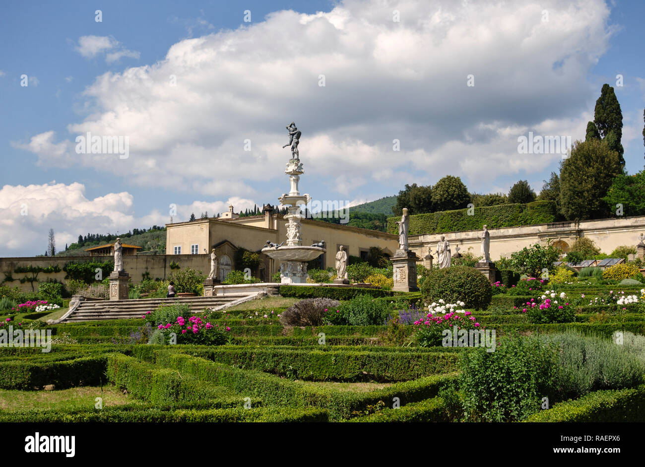 La Villa Medici di Castello (Villa Reale), Florence, Italie. Le jardin ...