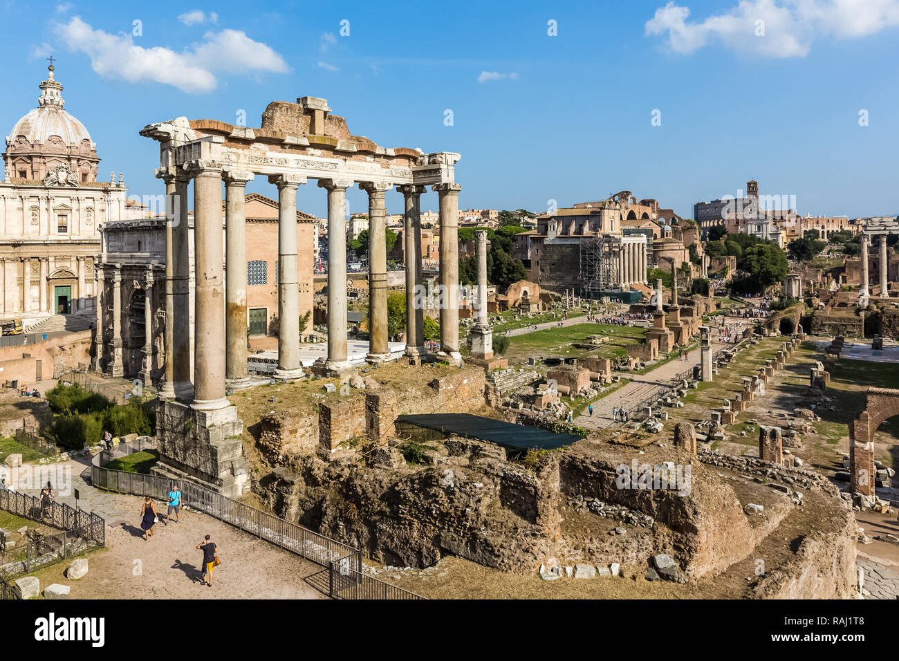 Rome, Italie - 19 juin 2018 : la ville éternelle de Rome. L ...