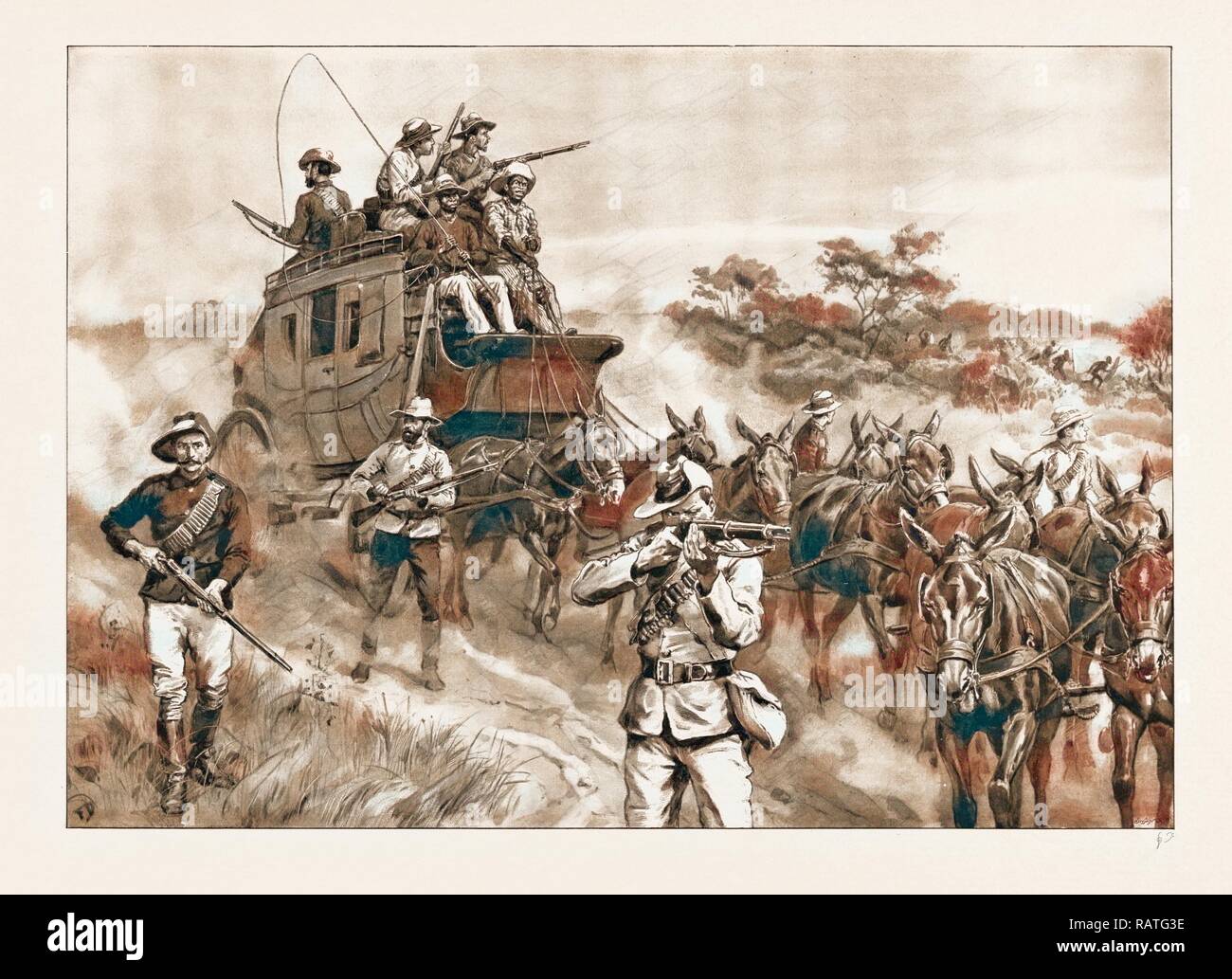 The matabele war Banque de photographies et d’images à haute résolution ...