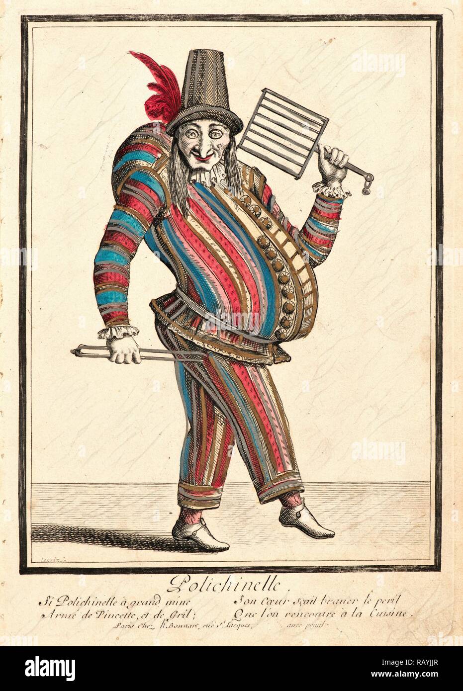 Nicolas Bonnart (Français, 1636 - 1718). Polichinelle, ca. 1680-1690. À ...