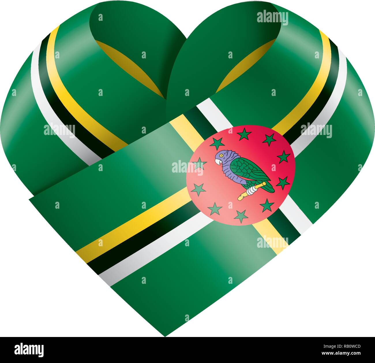 Drapeau dominique Banque d'images vectorielles - Alamy