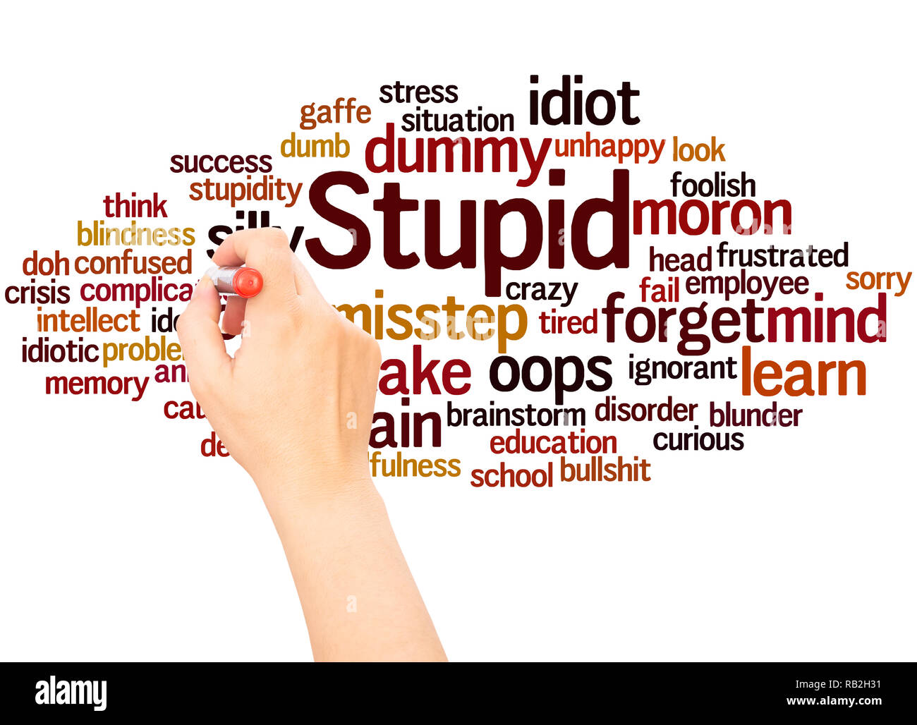 Symbole stupide Banque d'images détourées - Alamy