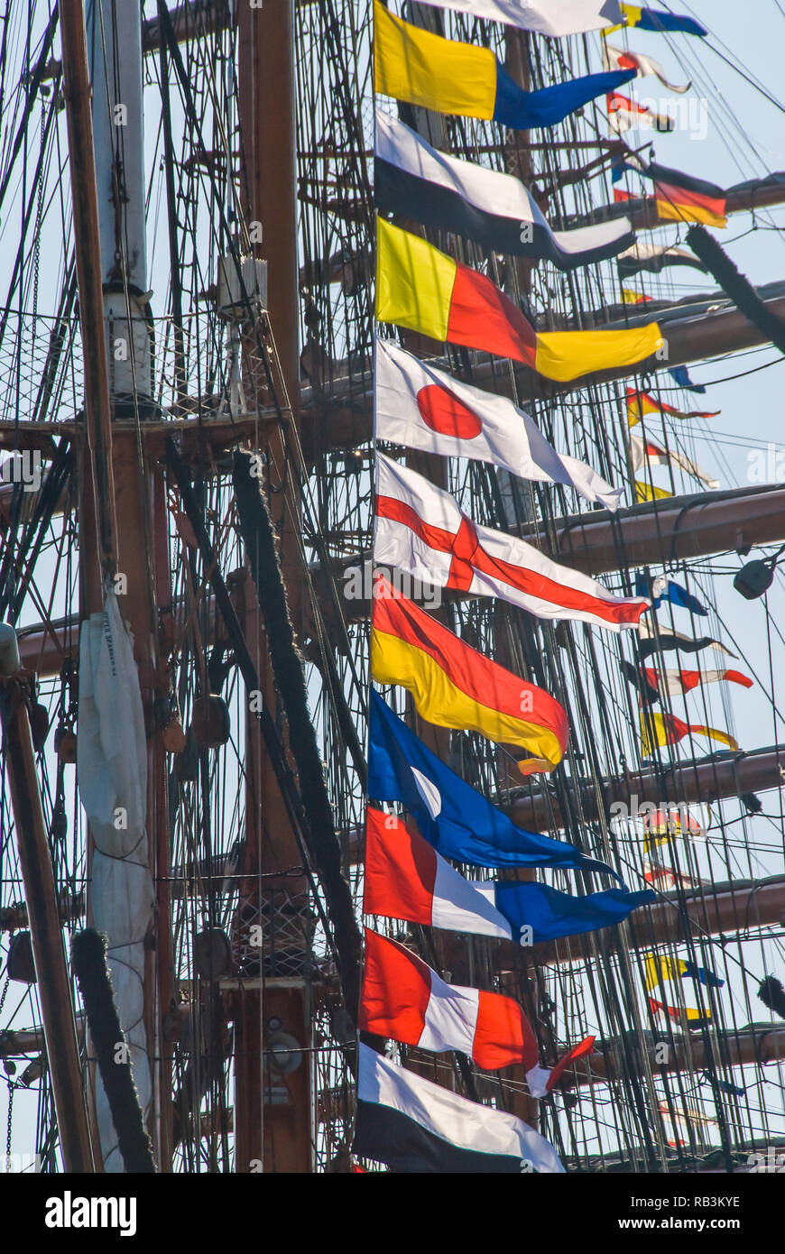 Maritime signal flags Banque de photographies et d’images à haute ...