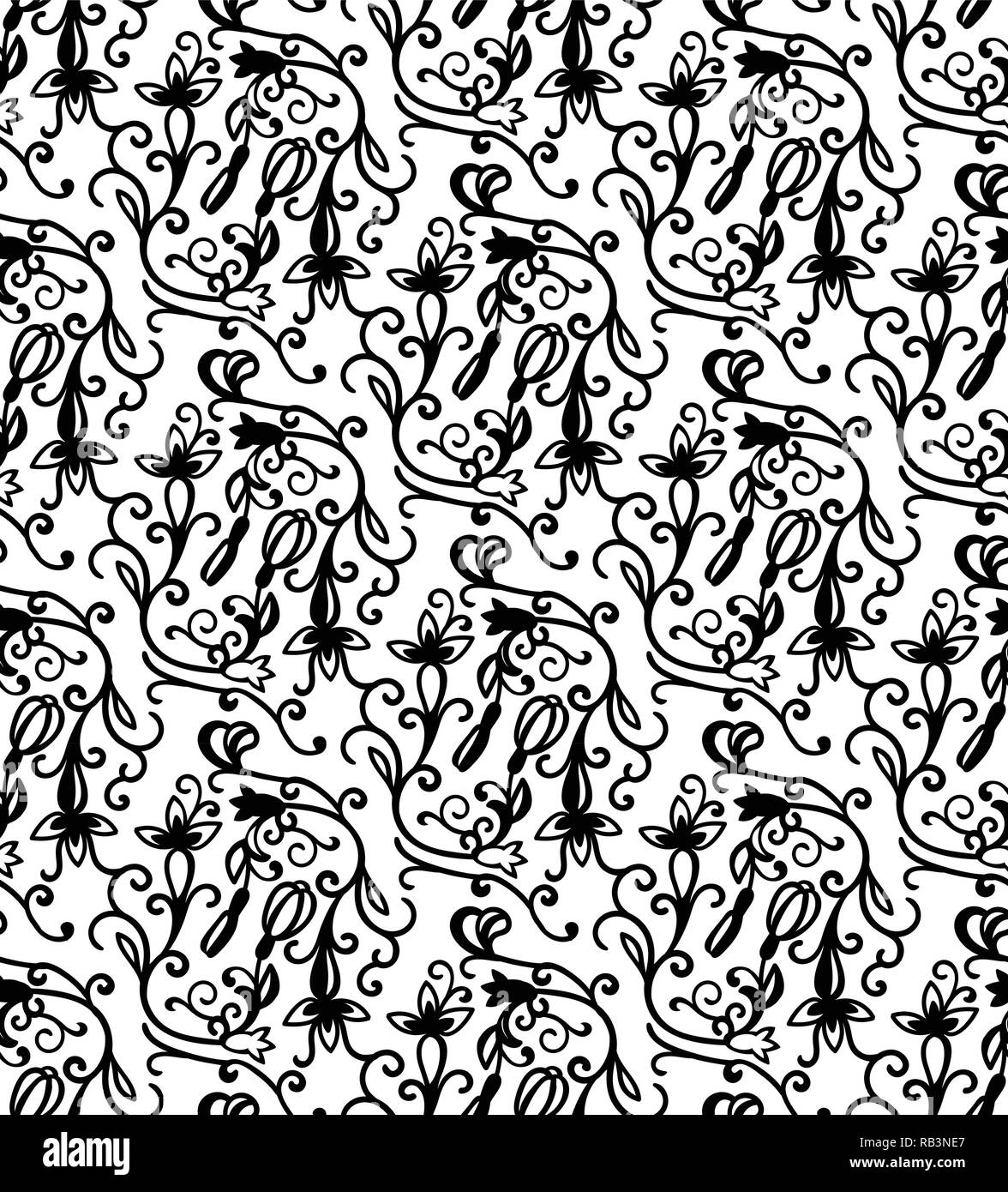 Seamless texture Banque d'images noir et blanc - Alamy