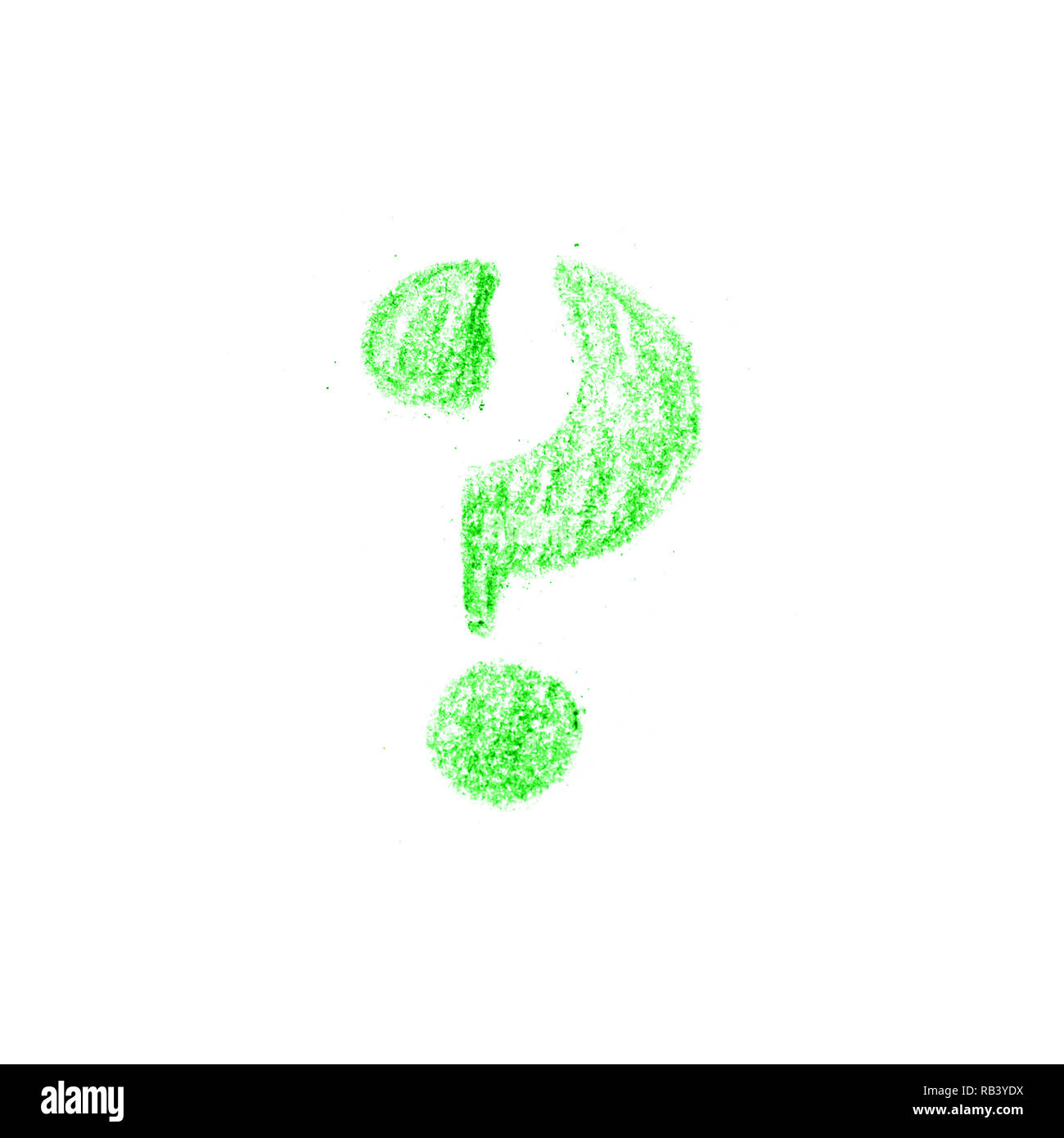 Question mark ,part dessiné par crayon de couleur Photo Stock - Alamy