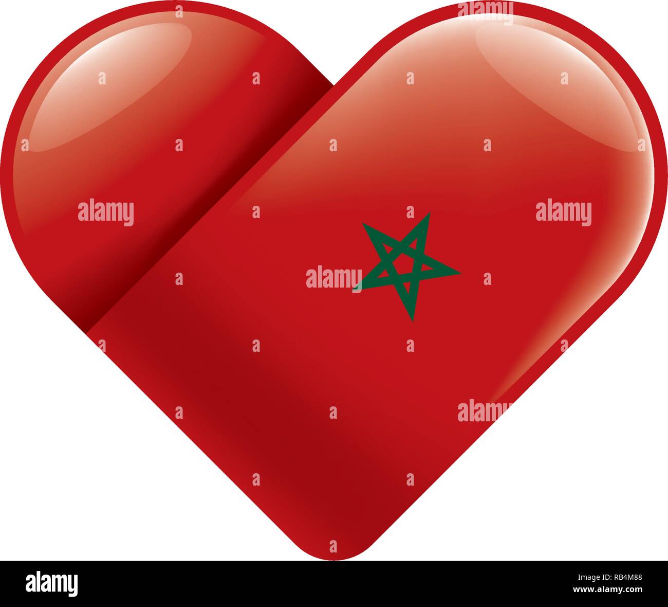 Drapeau officiel du maroc Banque d'images vectorielles - Alamy