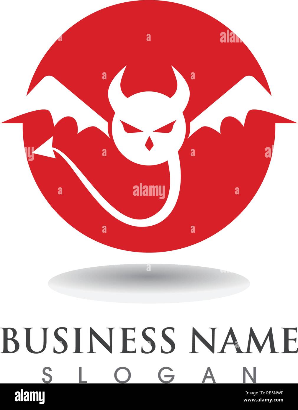 Devil logo Banque d'images vectorielles - Alamy