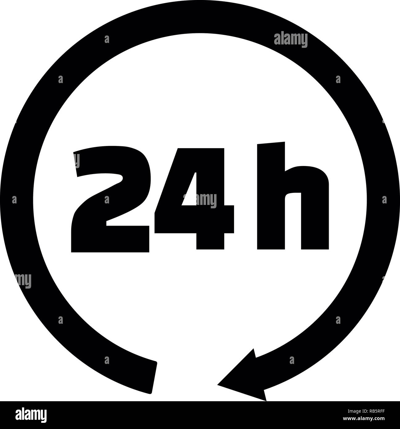 24 hour arrow icon Banque de photographies et d’images à haute ...