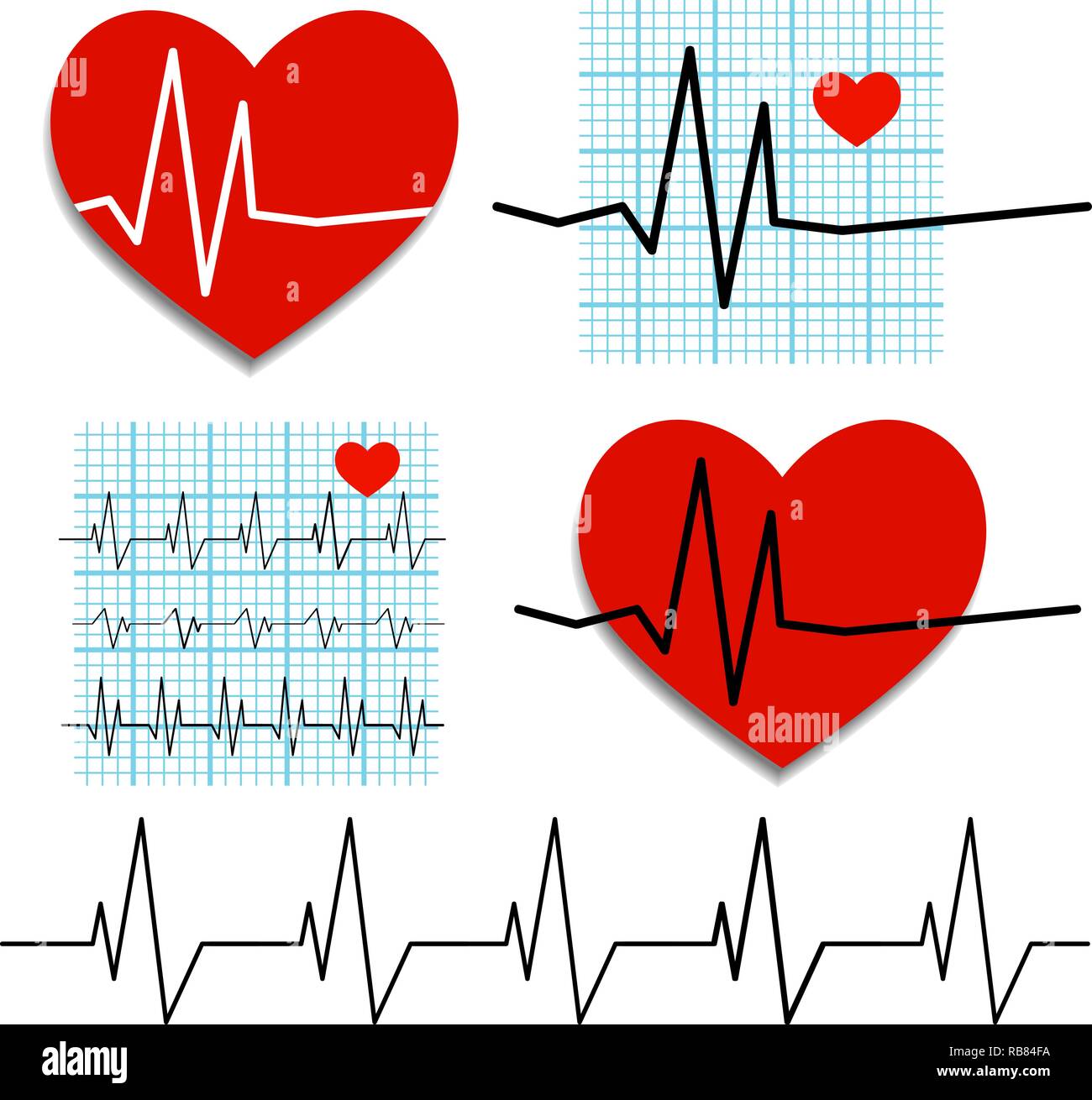 Cardiogramme de la fréquence cardiaque. Vector illustration sur le ...