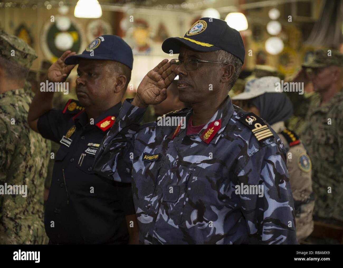 Djibouti - CAMP LEMONNIER, commandant des forces navales djiboutiennes ...