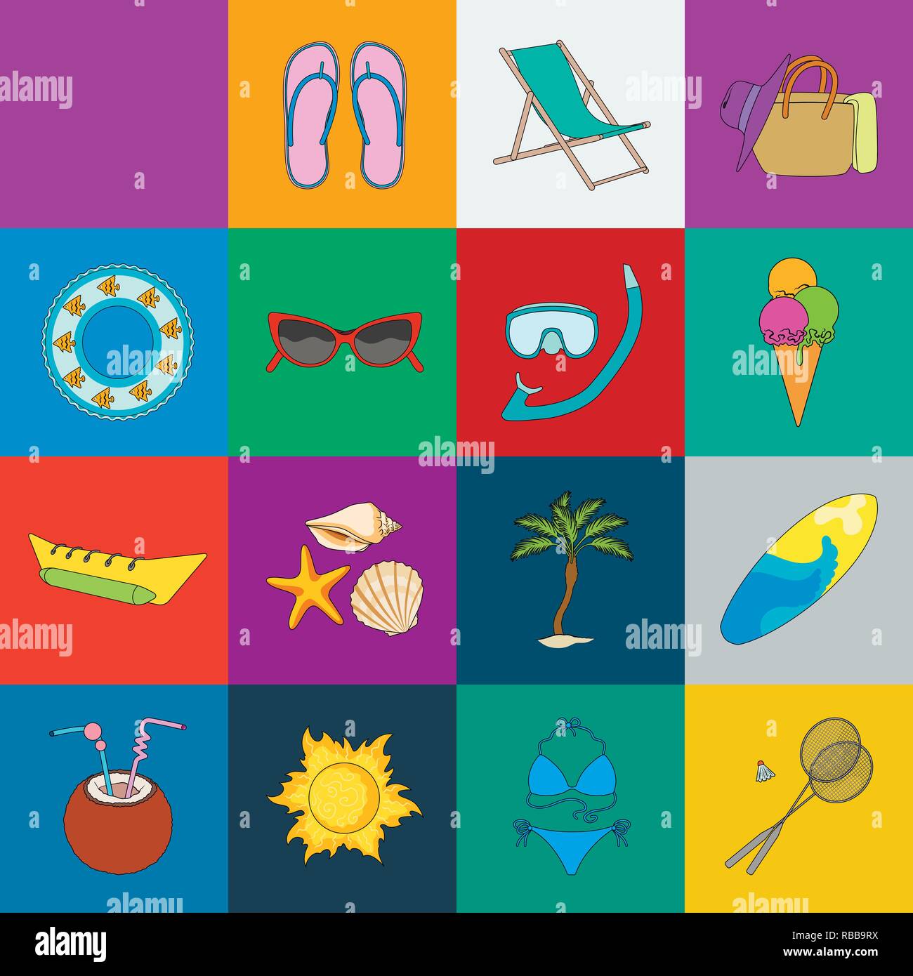 ,Accessoires,fauteuil,attraction,badminton,ballon,banane,plage,bikini ...