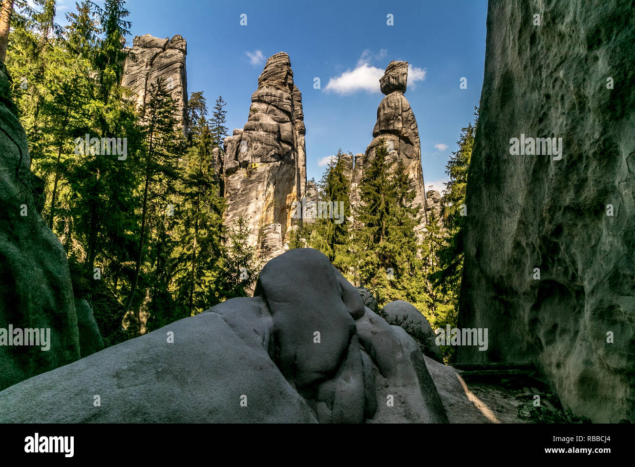 Adrspach rocks Banque de photographies et d’images à haute résolution ...