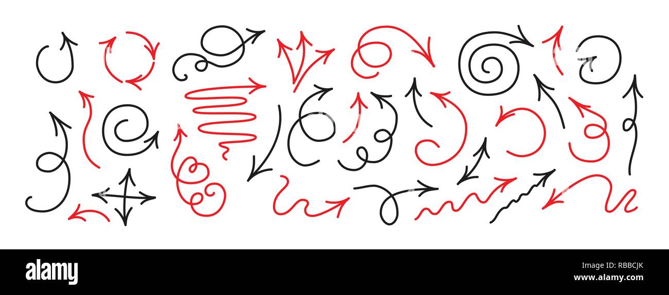 Onglets flèche vecteurs. Crayon flèches infographie moderne vecteur ...