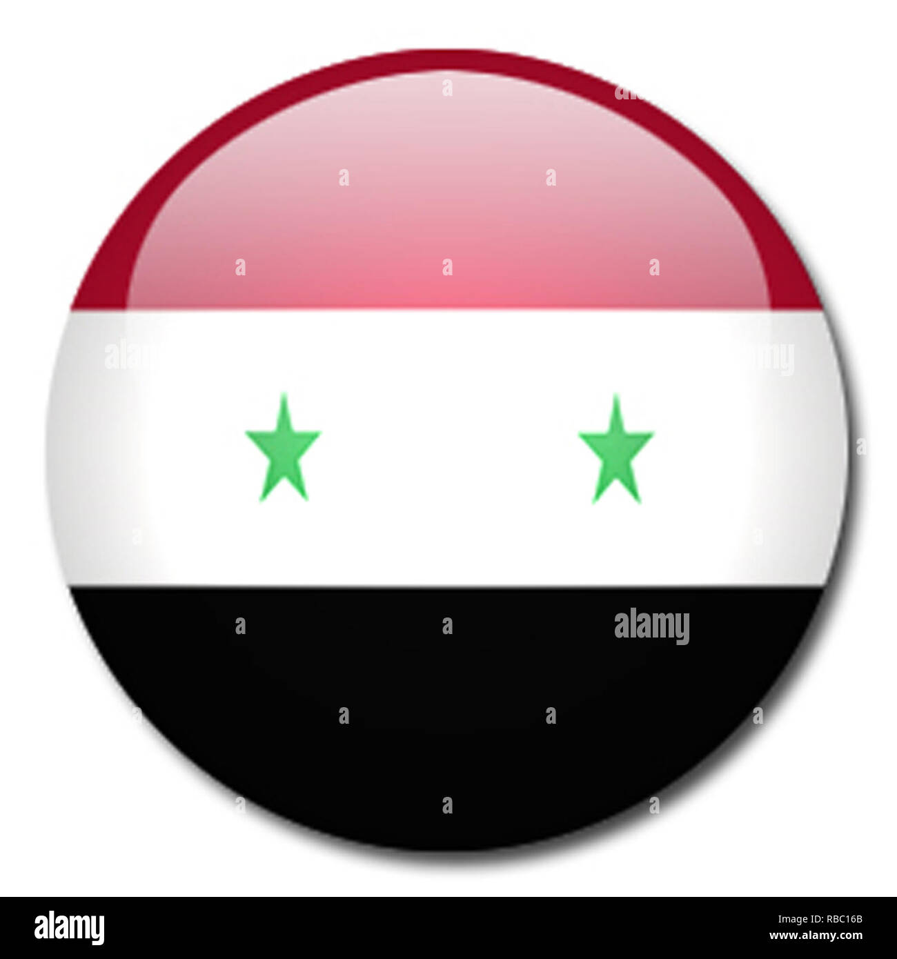 Carte de la syrie et drapeau Banque de photographies et d’images à ...