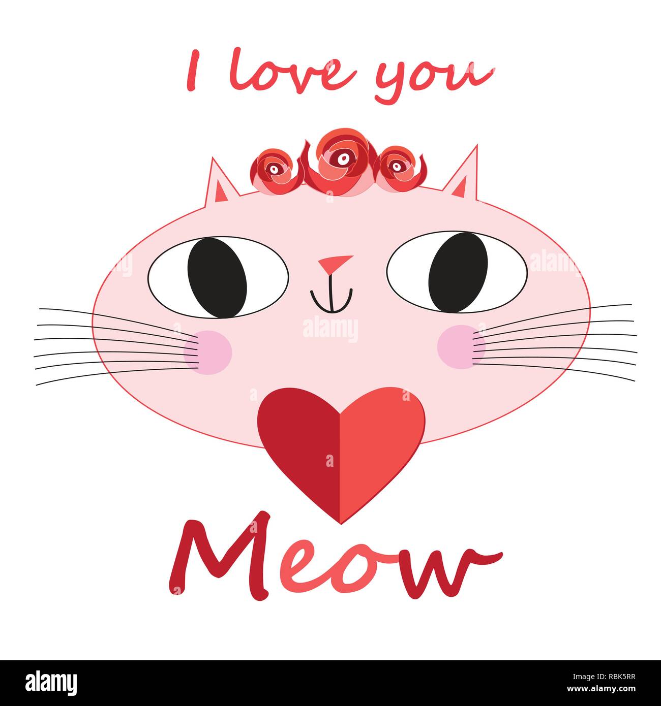 Coeur avec queue Banque d'images vectorielles - Alamy