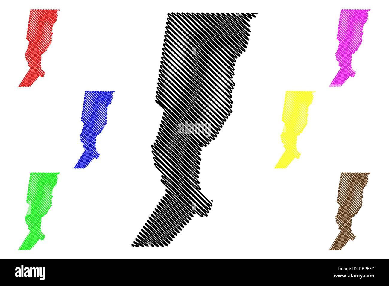 Mapa de santa cruz vector Banque de photographies et d’images à haute ...