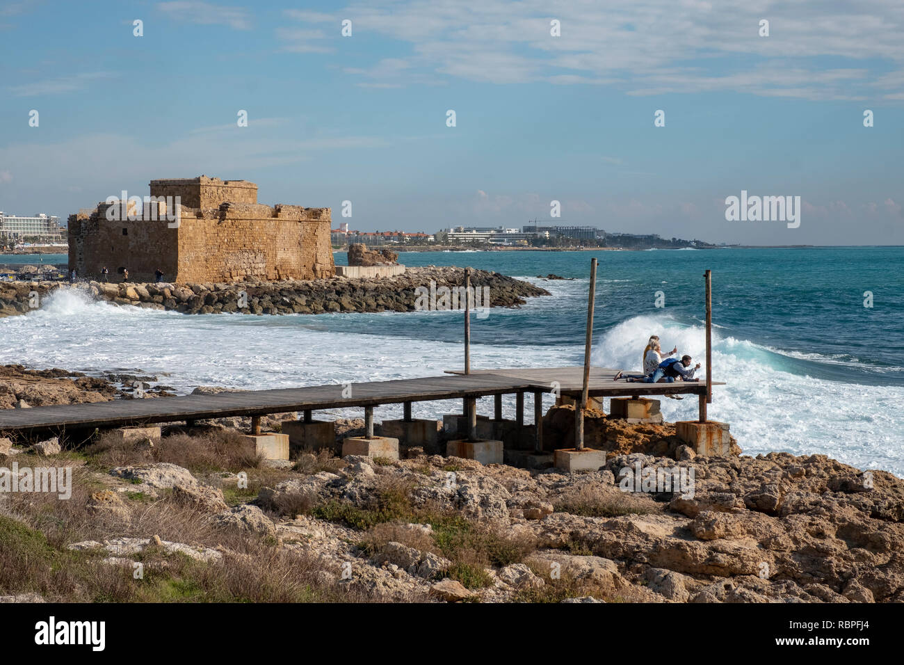 Paphos castle Banque de photographies et d’images à haute résolution ...