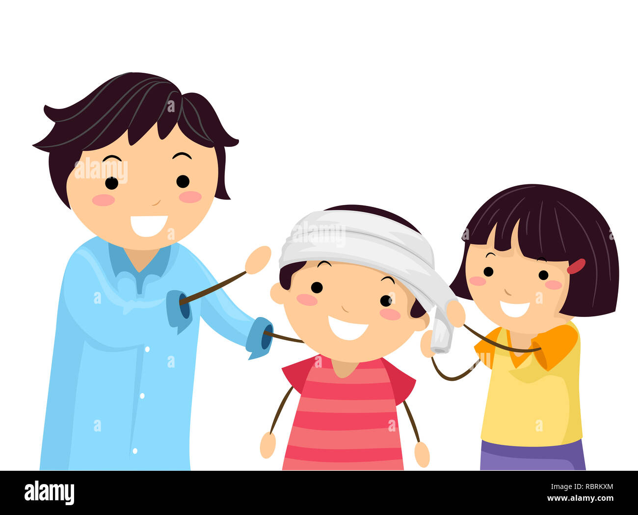 Teaching first aid to children Banque de photographies et d’images à ...