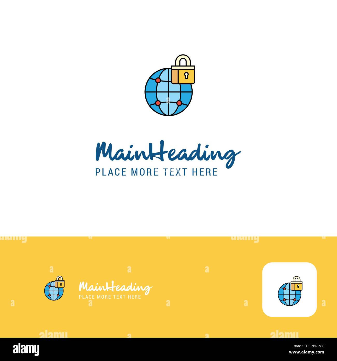 Internet sécurisé de création Logo Design. Logo couleur télévision ...