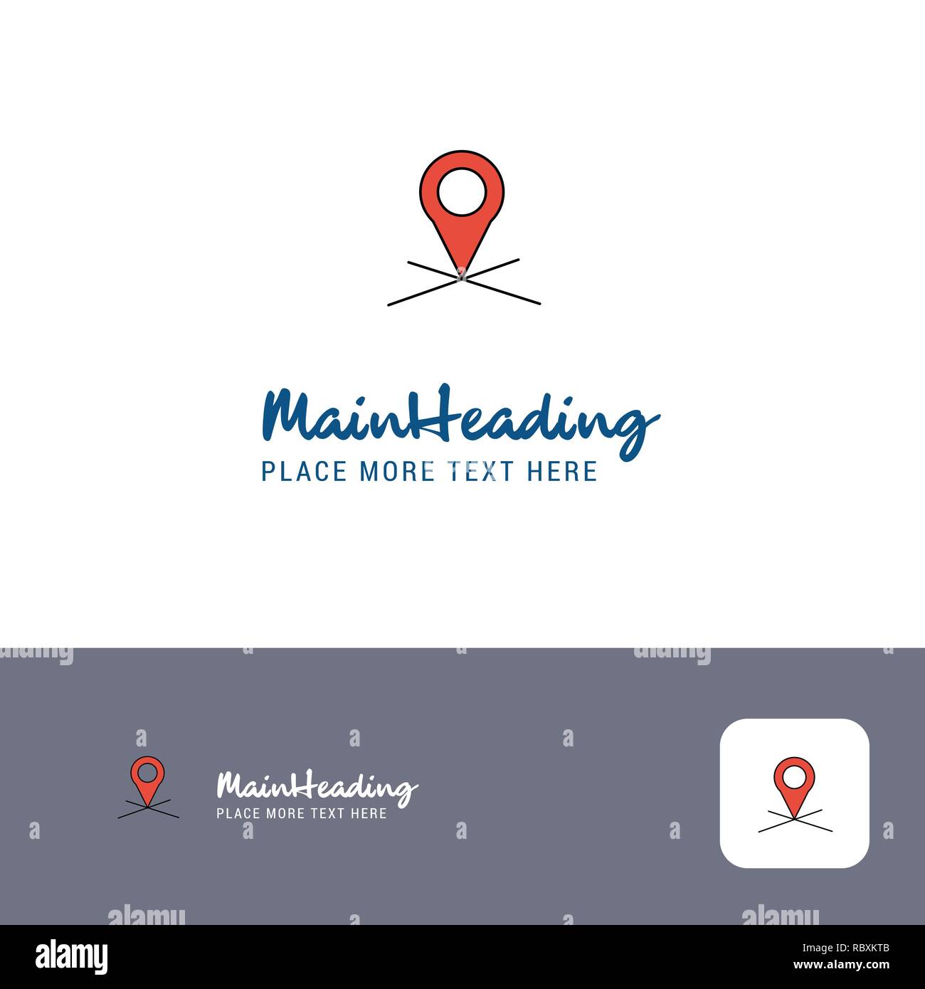 Creative Carte situation Logo Design. Logo couleur télévision place ...