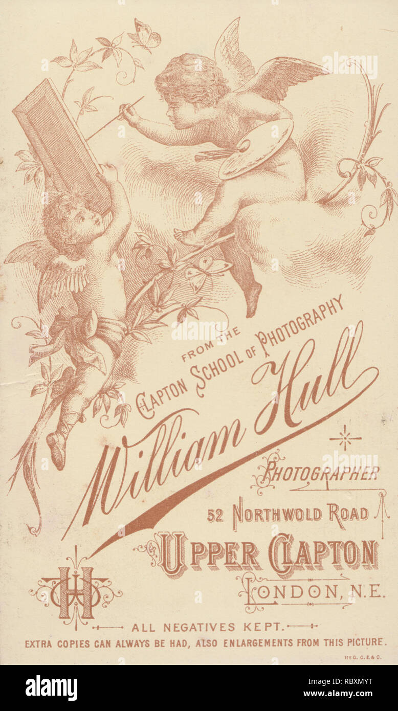 La publicité de l'époque victorienne (CDV Carte de visite) montrant l ...