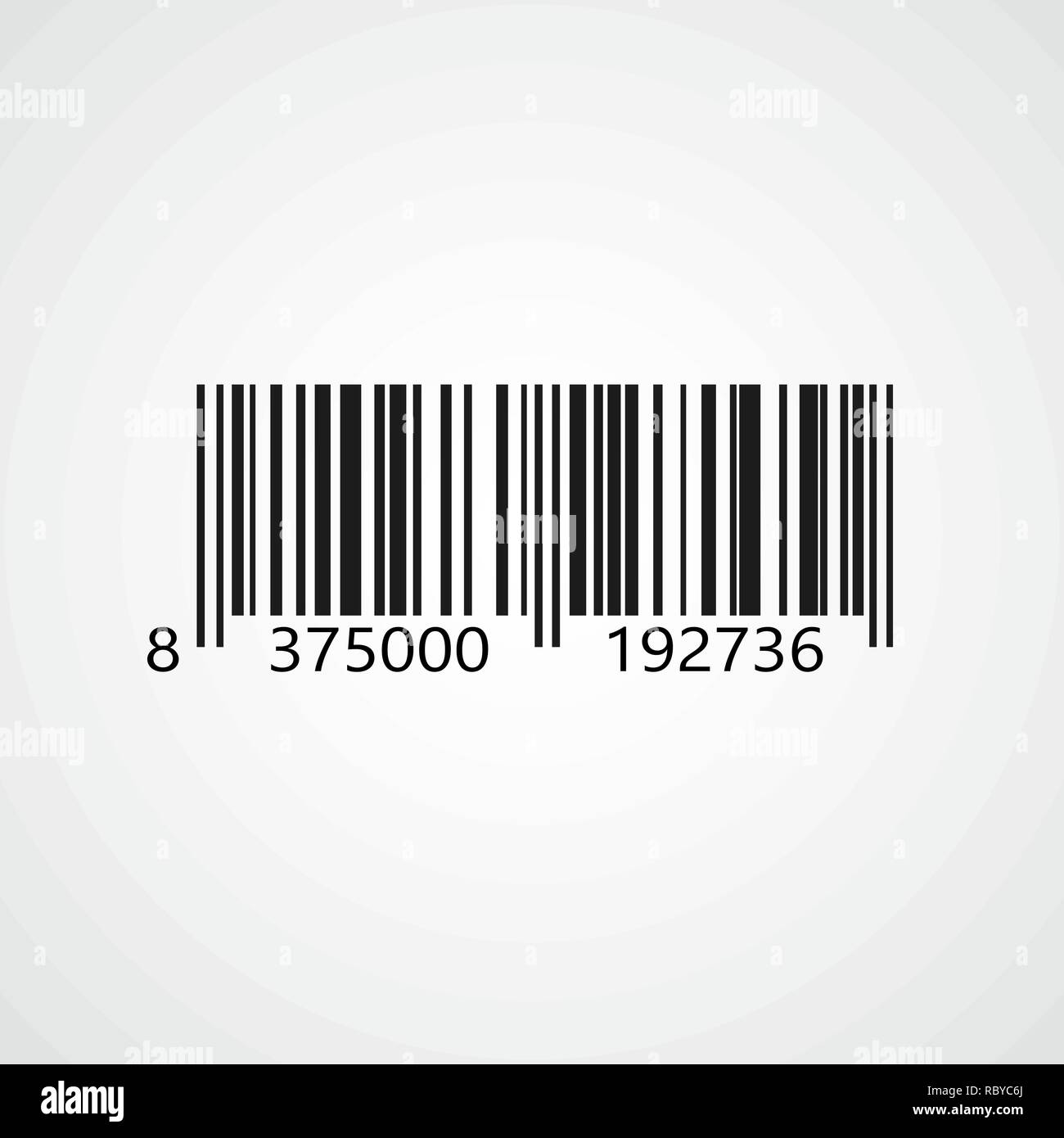 L'icône de codes-barres réaliste. Vector illustration. Code-barres noir ...