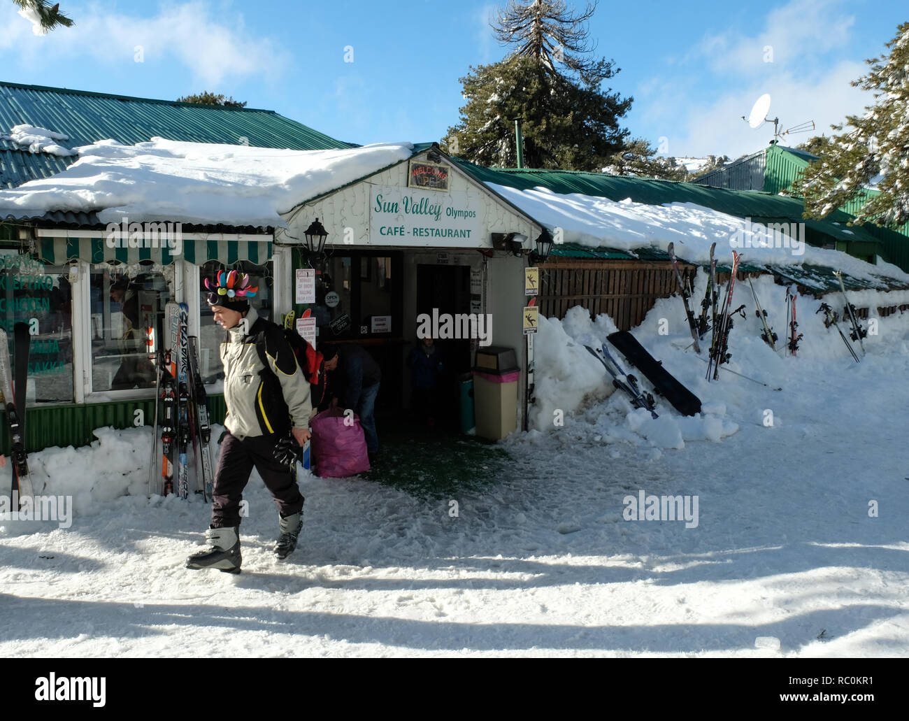 Station de ski mont olympus Banque de photographies et d’images à haute ...