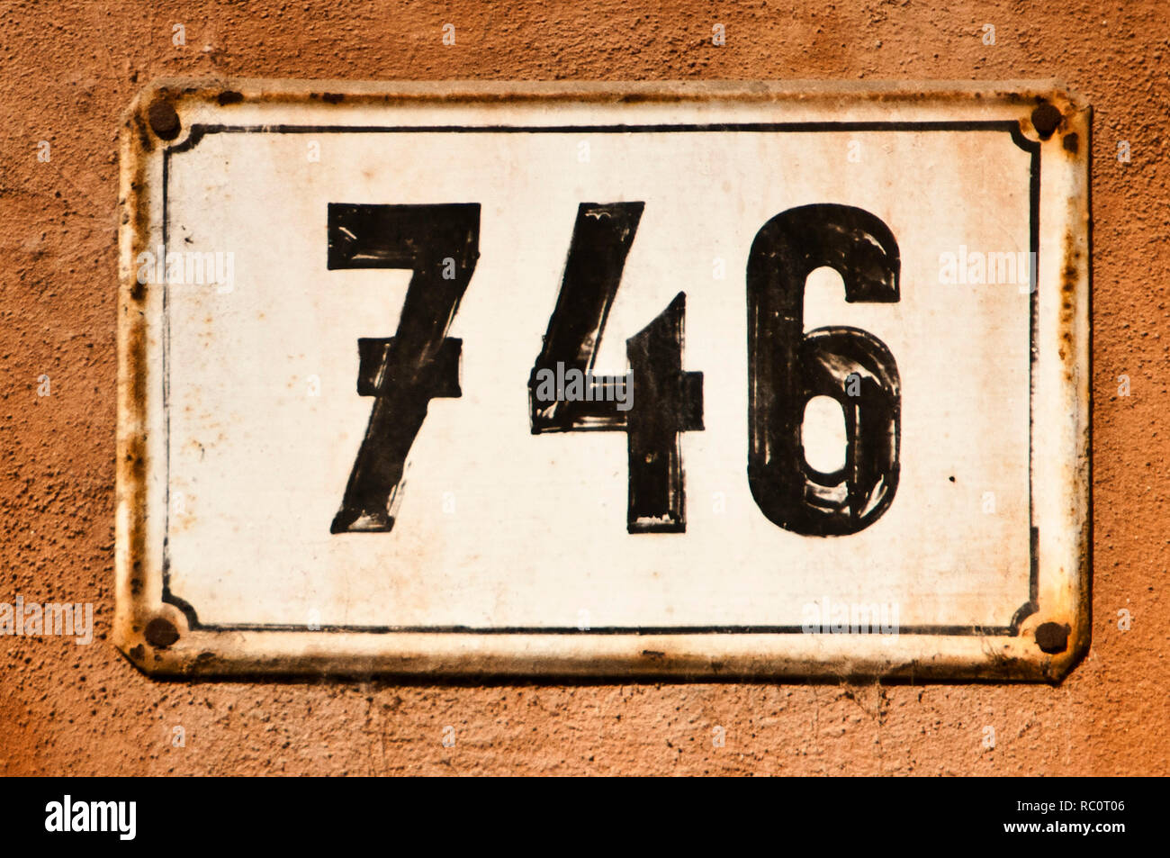 Number 746 Banque de photographies et d’images à haute résolution - Alamy