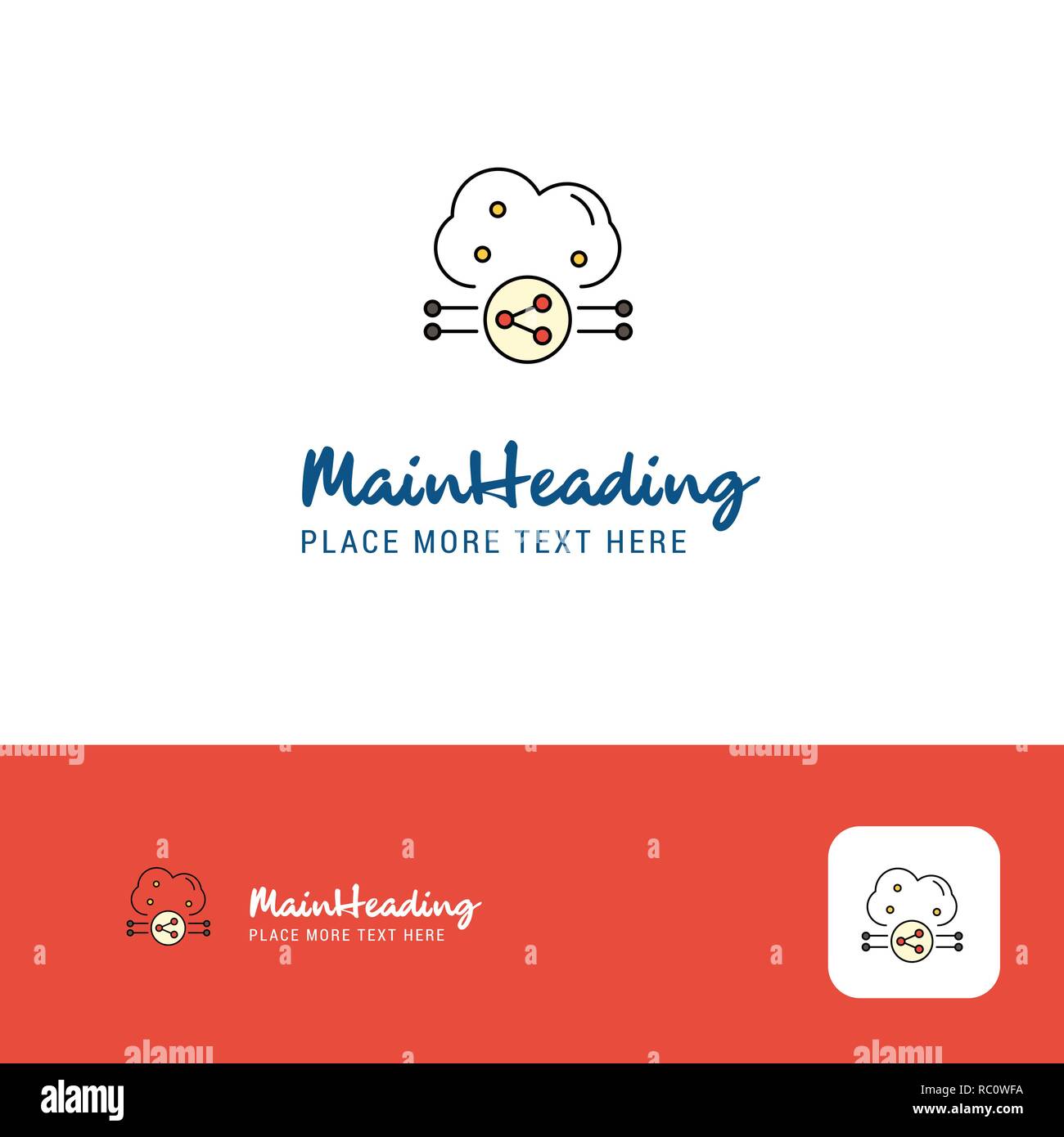 Logo Design partage Creative Cloud. Logo couleur télévision place pour ...