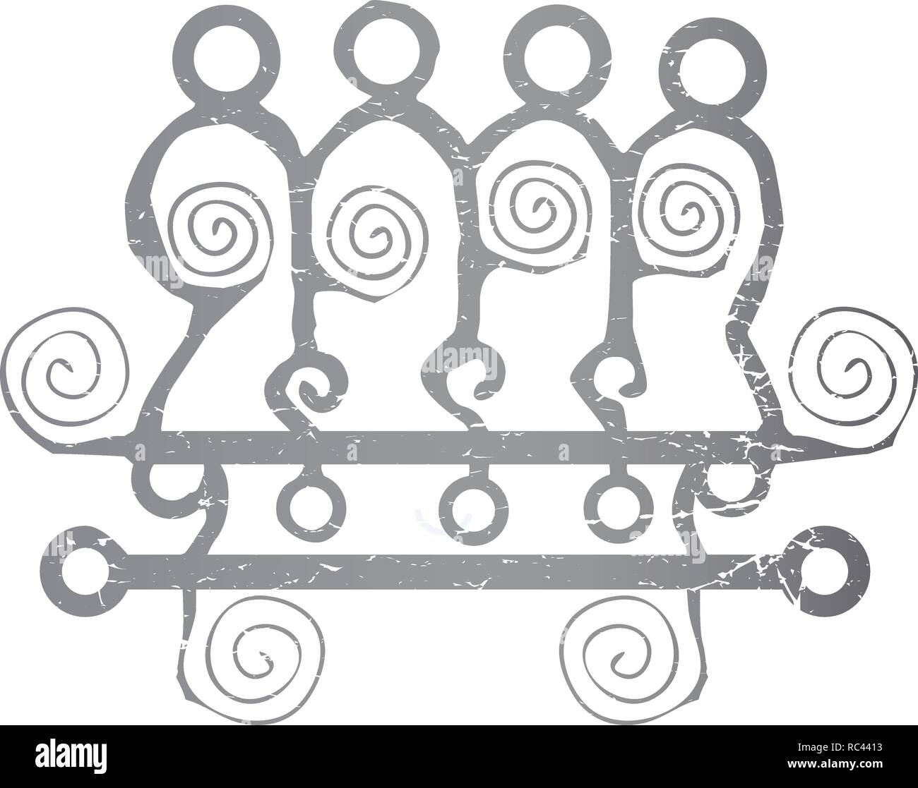 Paimon démon Sigil imitation. La démonologie Vector Illustration Image ...