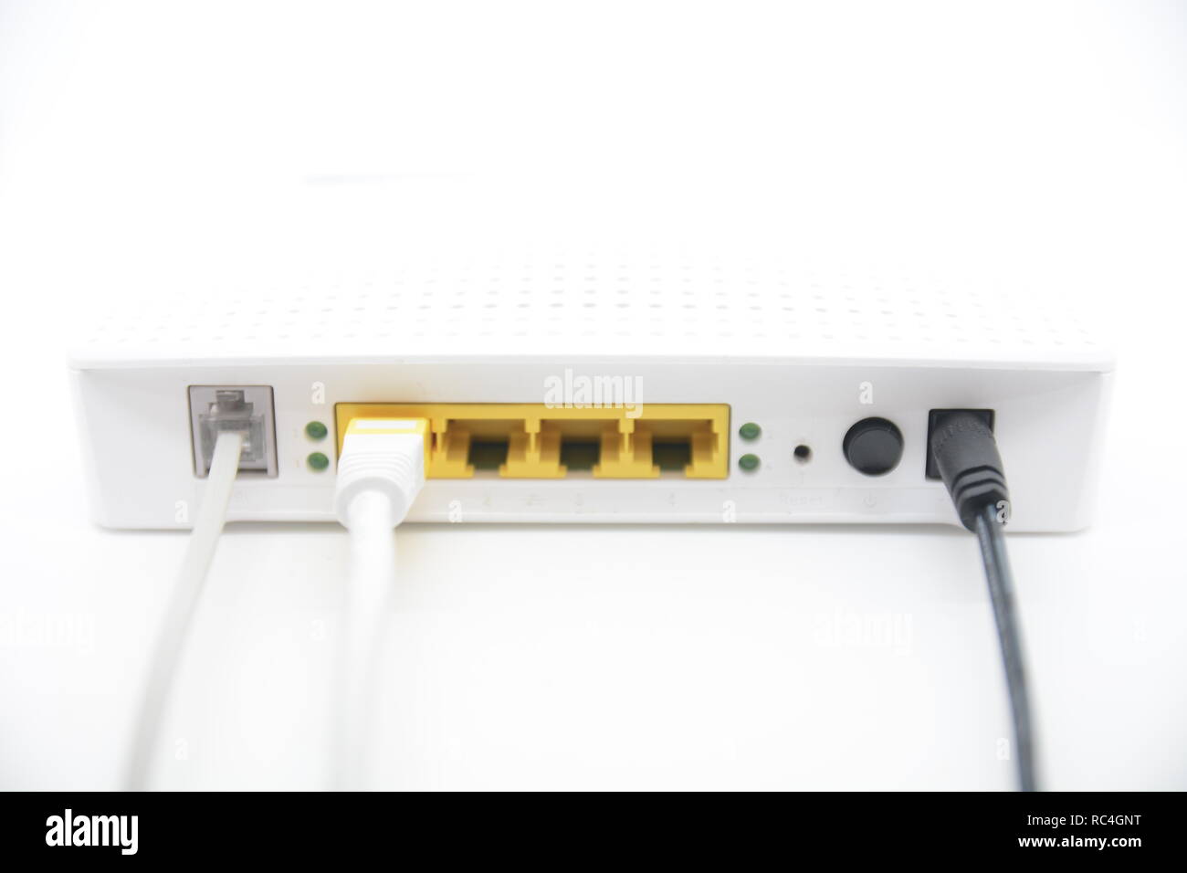 Modem routeur wifi technologie internet cable Banque de photographies ...