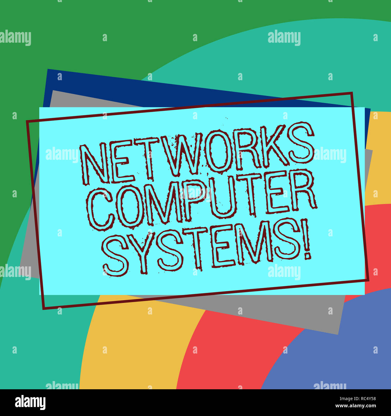 Signe texte montrant Networks Computer Systems. Les produits photo ...